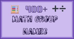 400+ Math Group Names & Generator - Find the Best Group Names, Chat ...