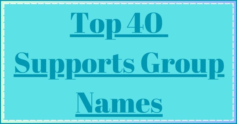 450 Top Support Group Names & Generator – Pick the Perfect One