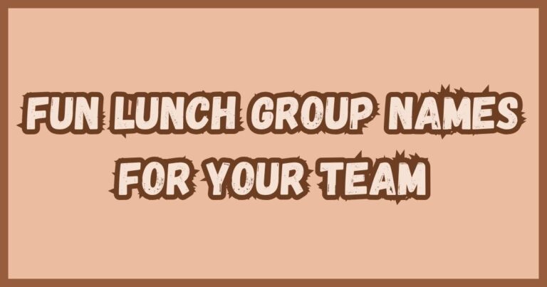 400+ Lunch Group Names & Generator - Find the Best Group Names, Chat ...