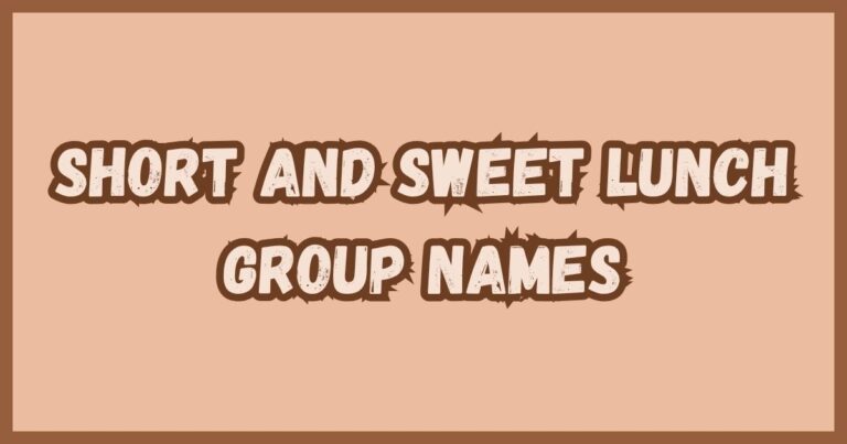 400+ Lunch Group Names & Generator - Find the Best Group Names, Chat ...