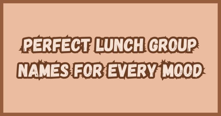 400+ Lunch Group Names & Generator - Find the Best Group Names, Chat ...