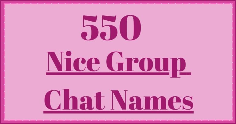 550 Best Nice Group Chat Names & Generator – Pick the Perfect One