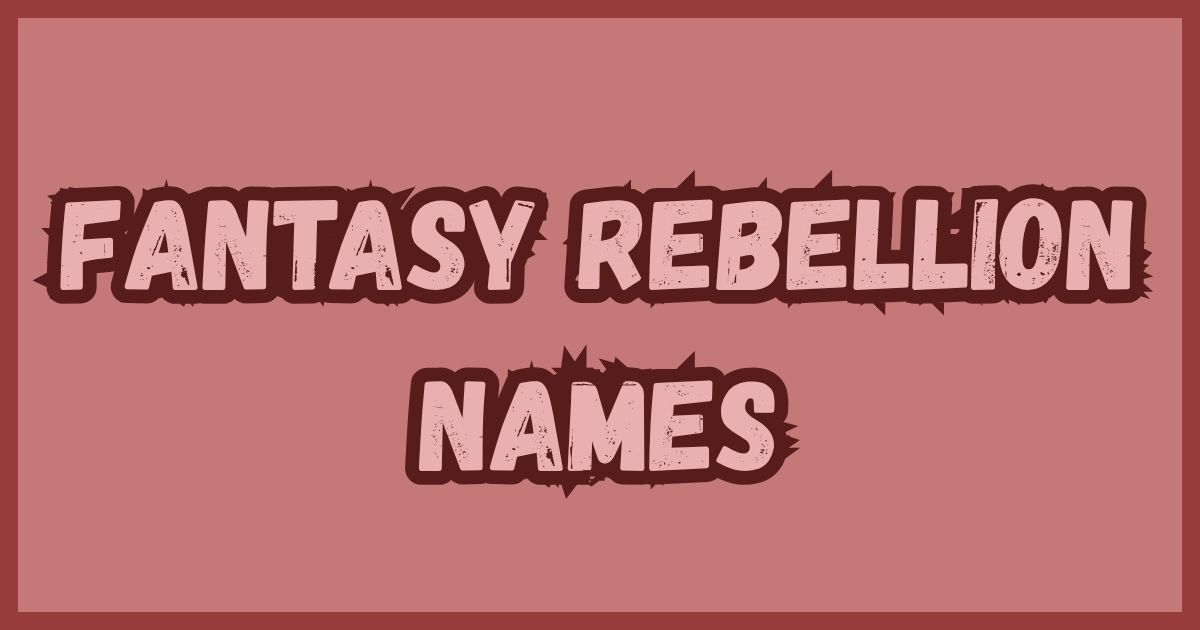 400+ Rebellion Group Names & Generator - Find the Best Group Names ...